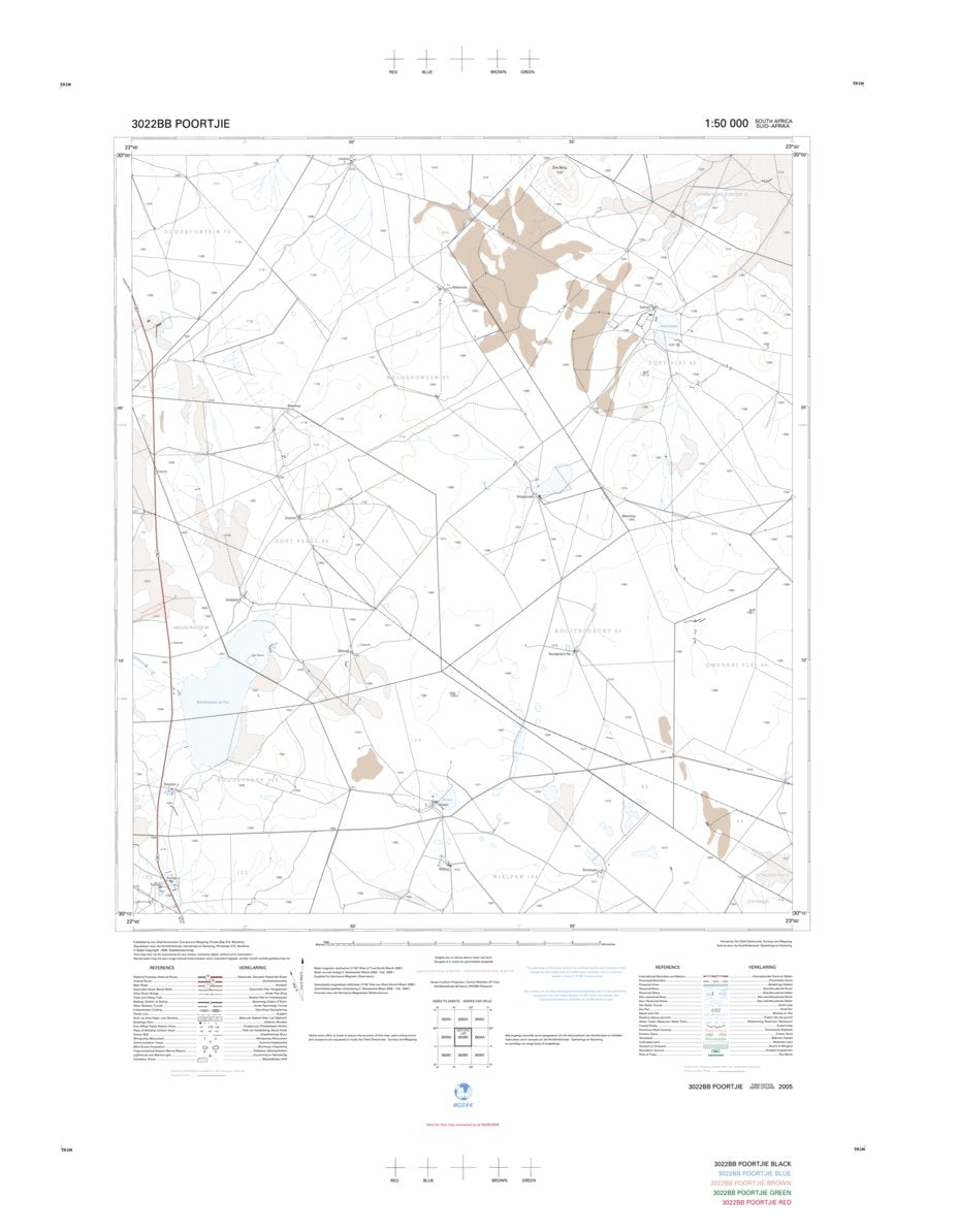 3022BB POORTJIE Map by Chief Directorate: National Geo-spatial ...