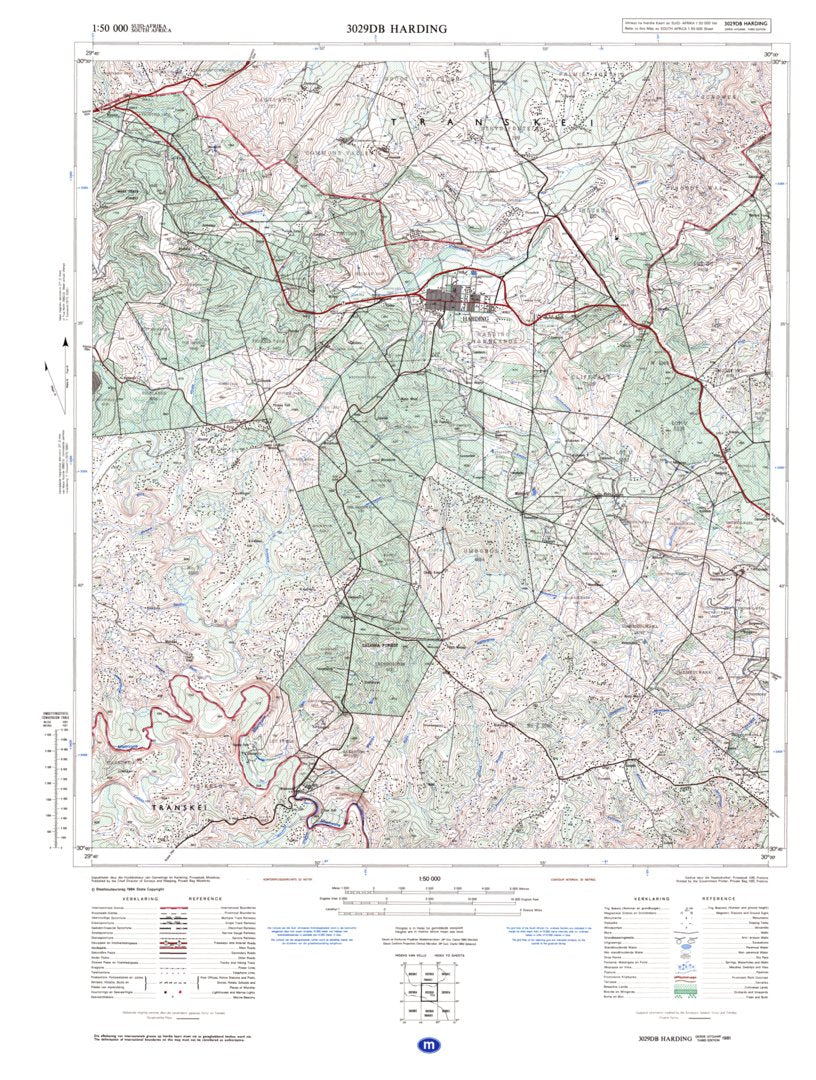 3029DB HARDING (3rd Edition) Map by Chief Directorate: National Geo ...