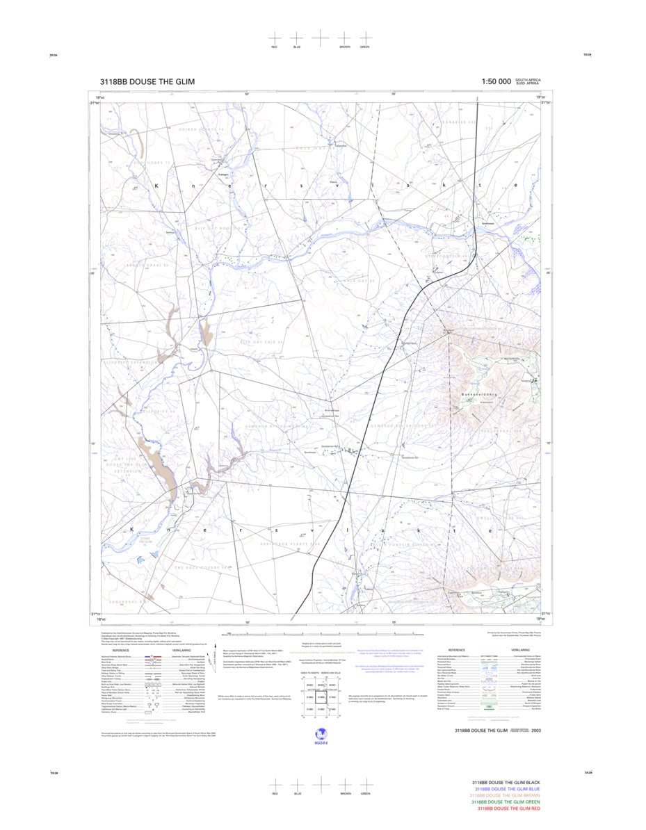 3118BB DOUSE THE GLIM (2nd Edition) Map by Chief Directorate: National ...