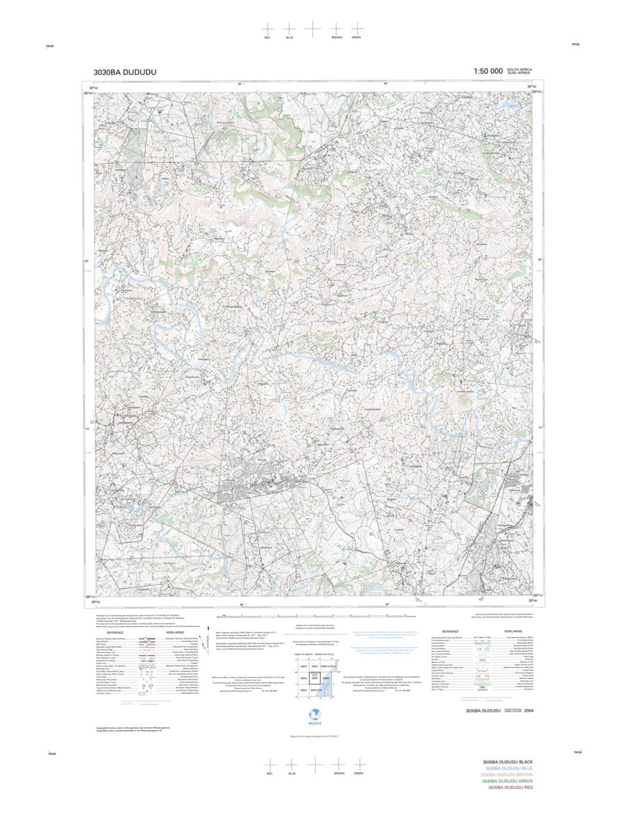 3030BA DUDUDU (4th Edition) Map by Chief Directorate: National Geo ...
