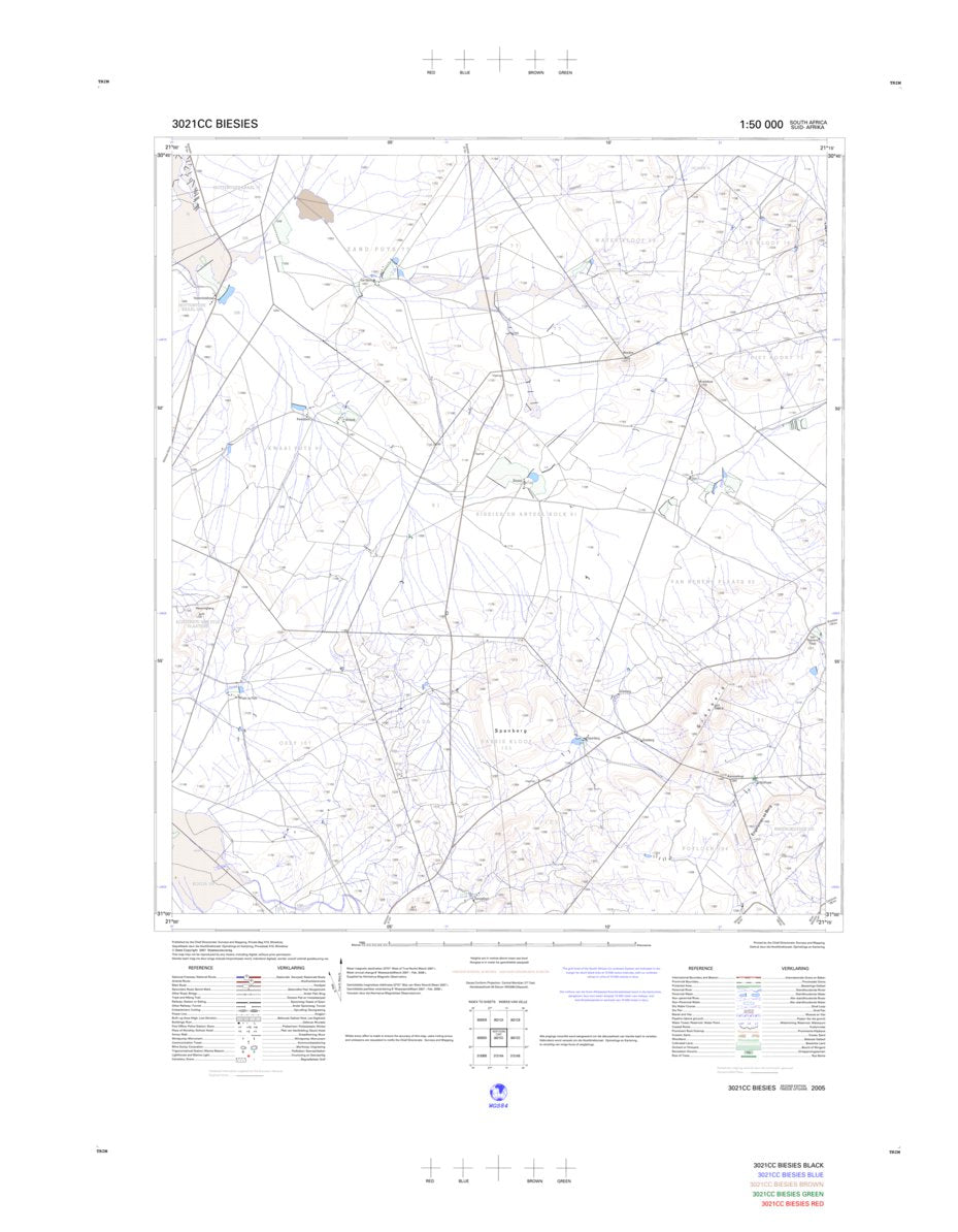 3021CC BIESIES Map by Chief Directorate: National Geo-spatial ...