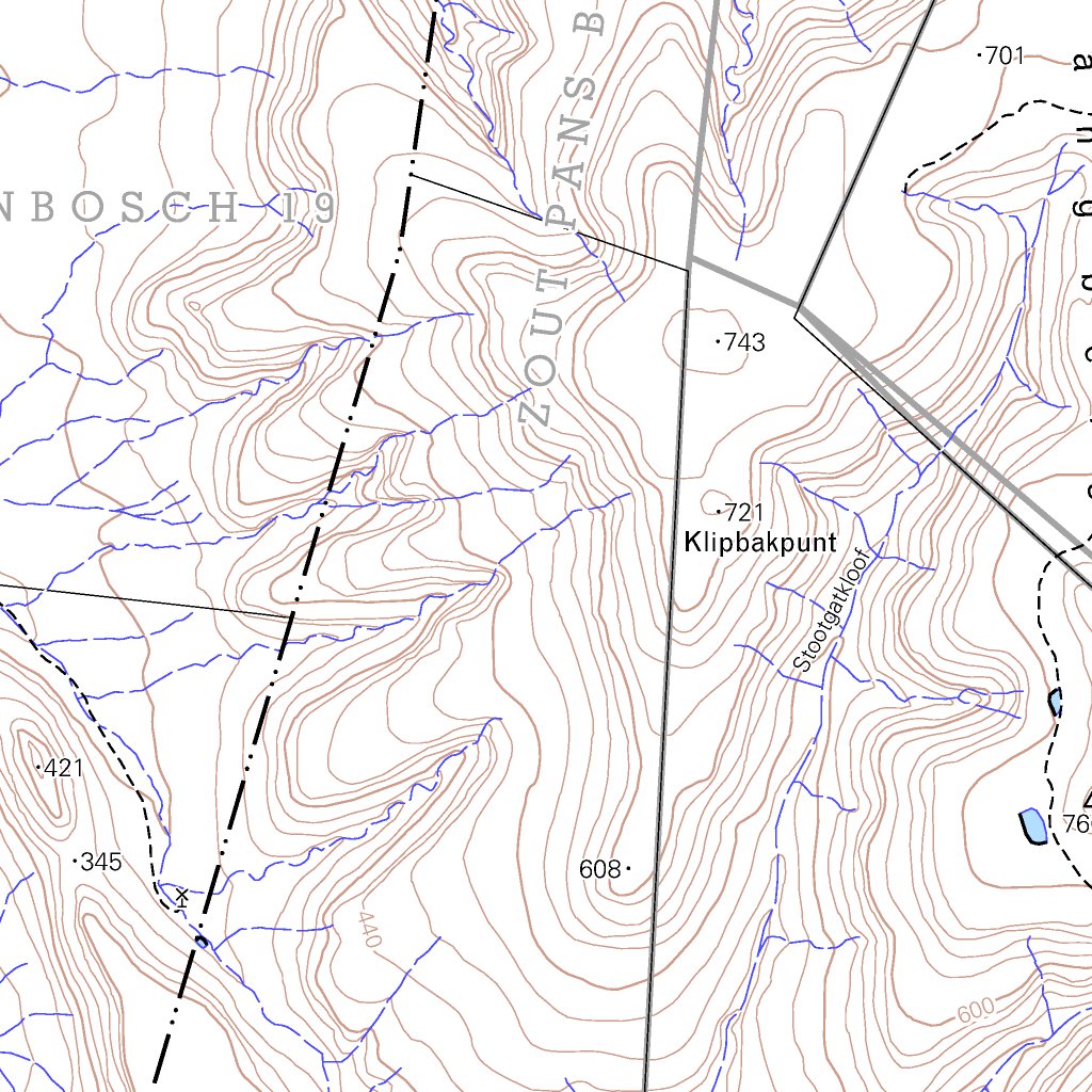 3119CD BOTTERKLOOF (2nd Edition) Map by Chief Directorate: National Geo ...