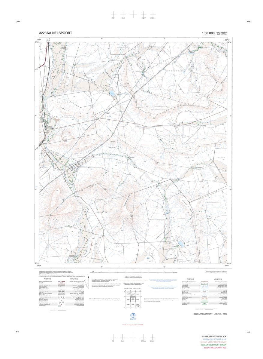 3223AA NELSPOORT Map by Chief Directorate: National Geo-spatial ...