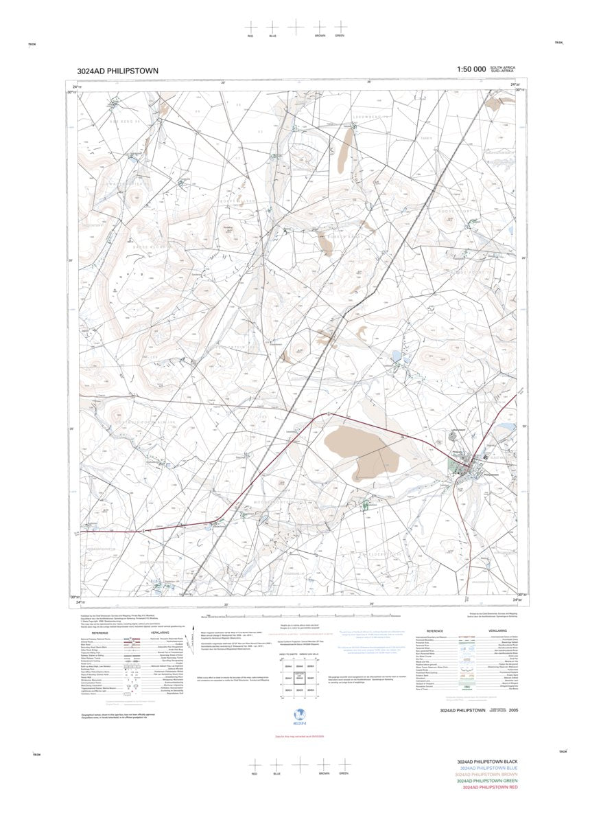3024AD PHILIPSTOWN Map by Chief Directorate: National Geo-spatial ...