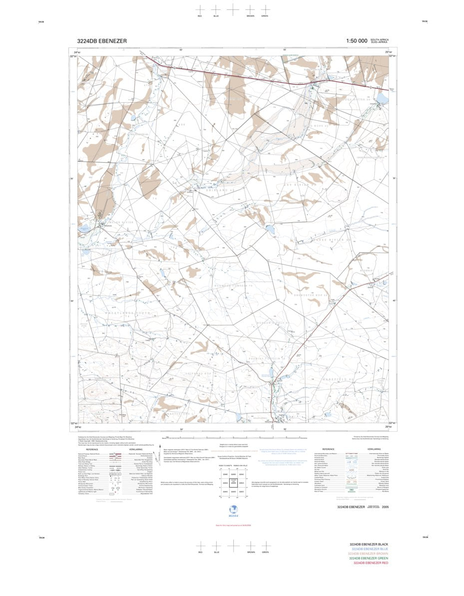 3224DB EBENEZER Map by Chief Directorate: National Geo-spatial ...