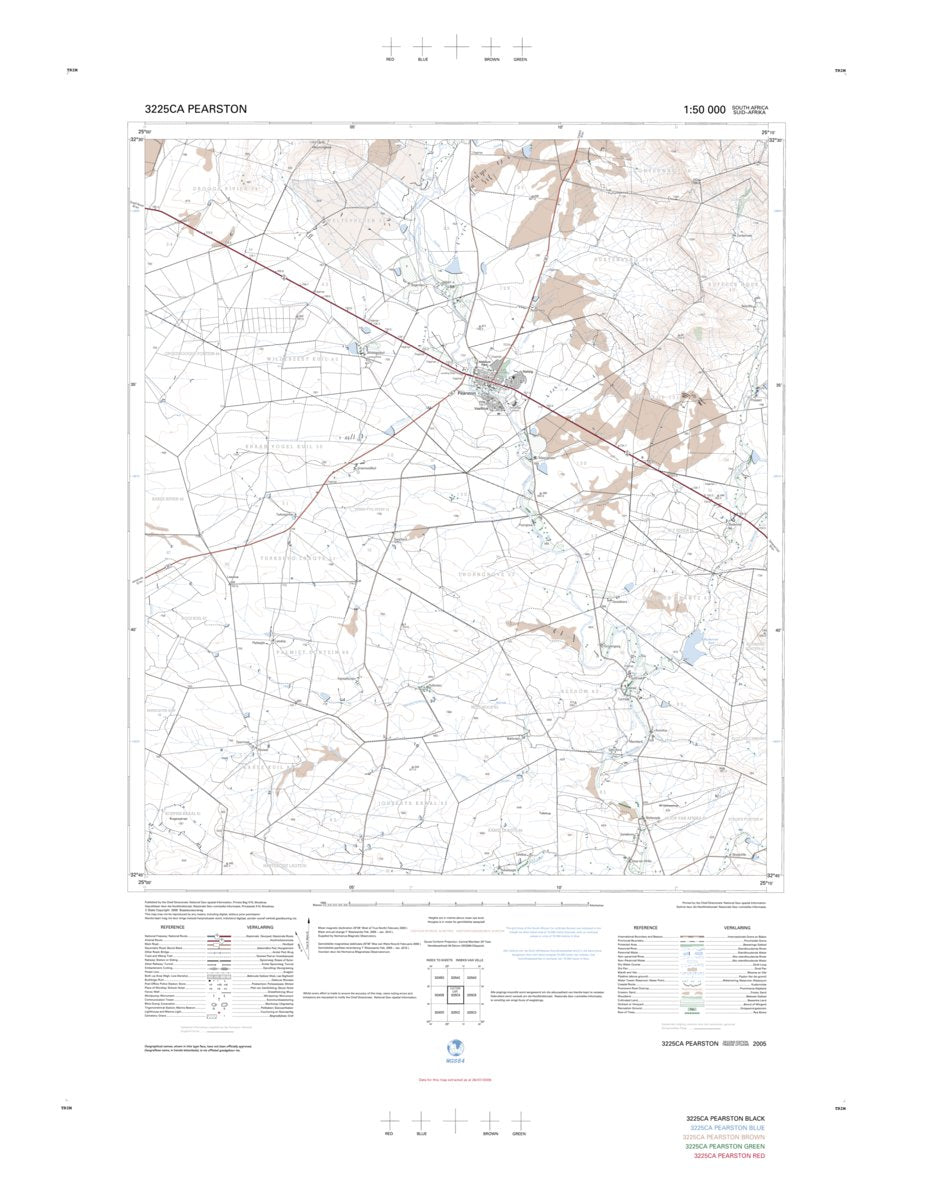 3225CA PEARSTON Map by Chief Directorate: National Geo-spatial ...
