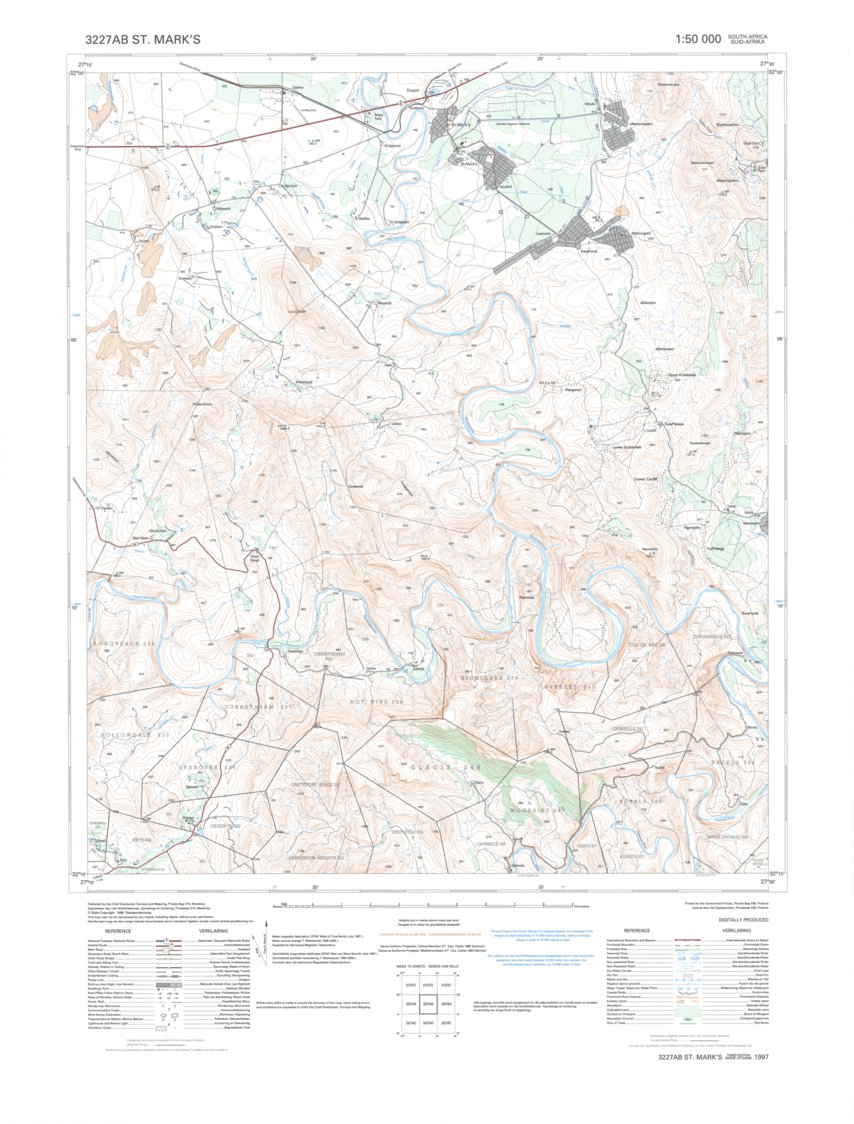 3227AB ST. MARK'S Map by Chief Directorate: National Geo-spatial ...
