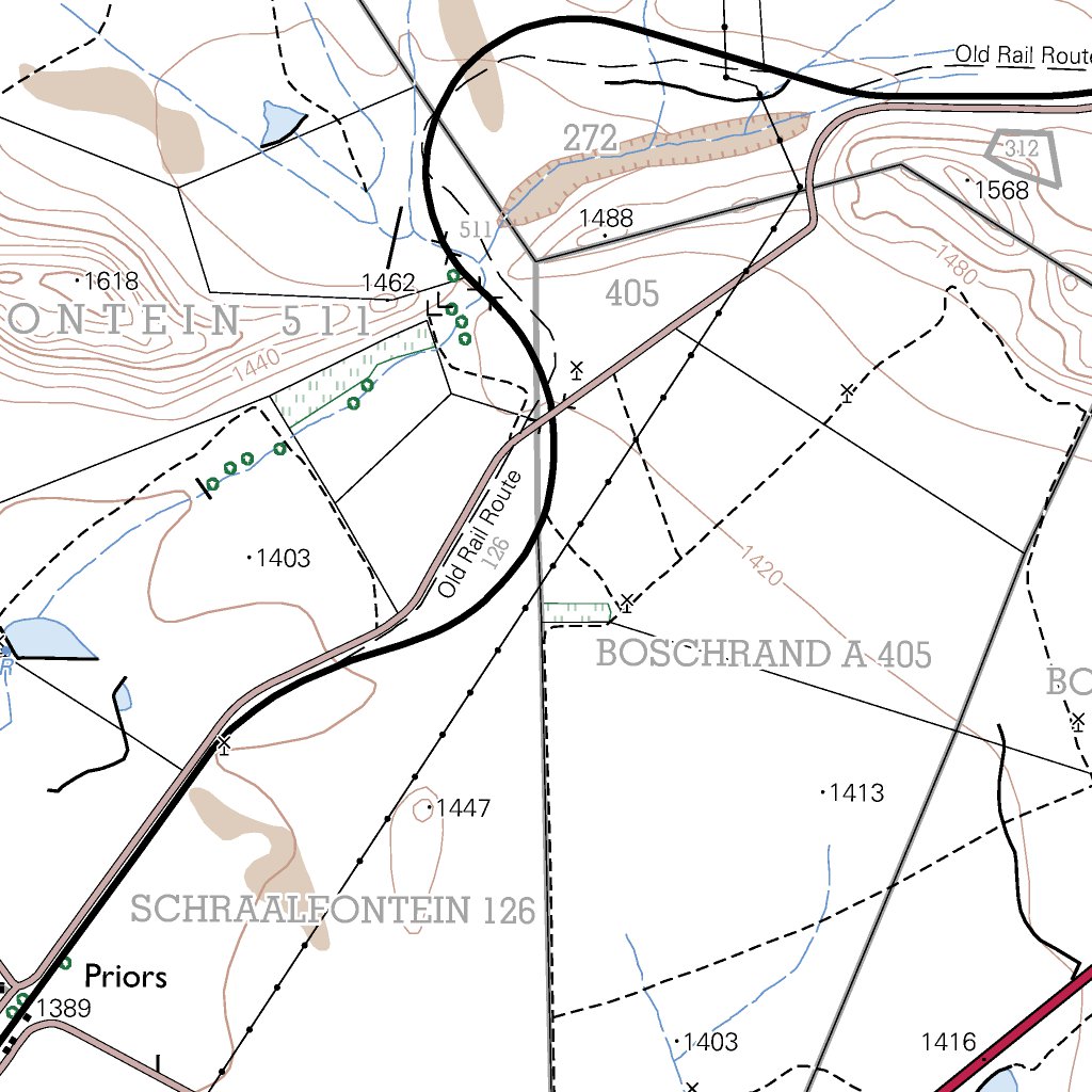 3025BC SPRINGFONTEIN Map by Chief Directorate: National Geo-spatial ...