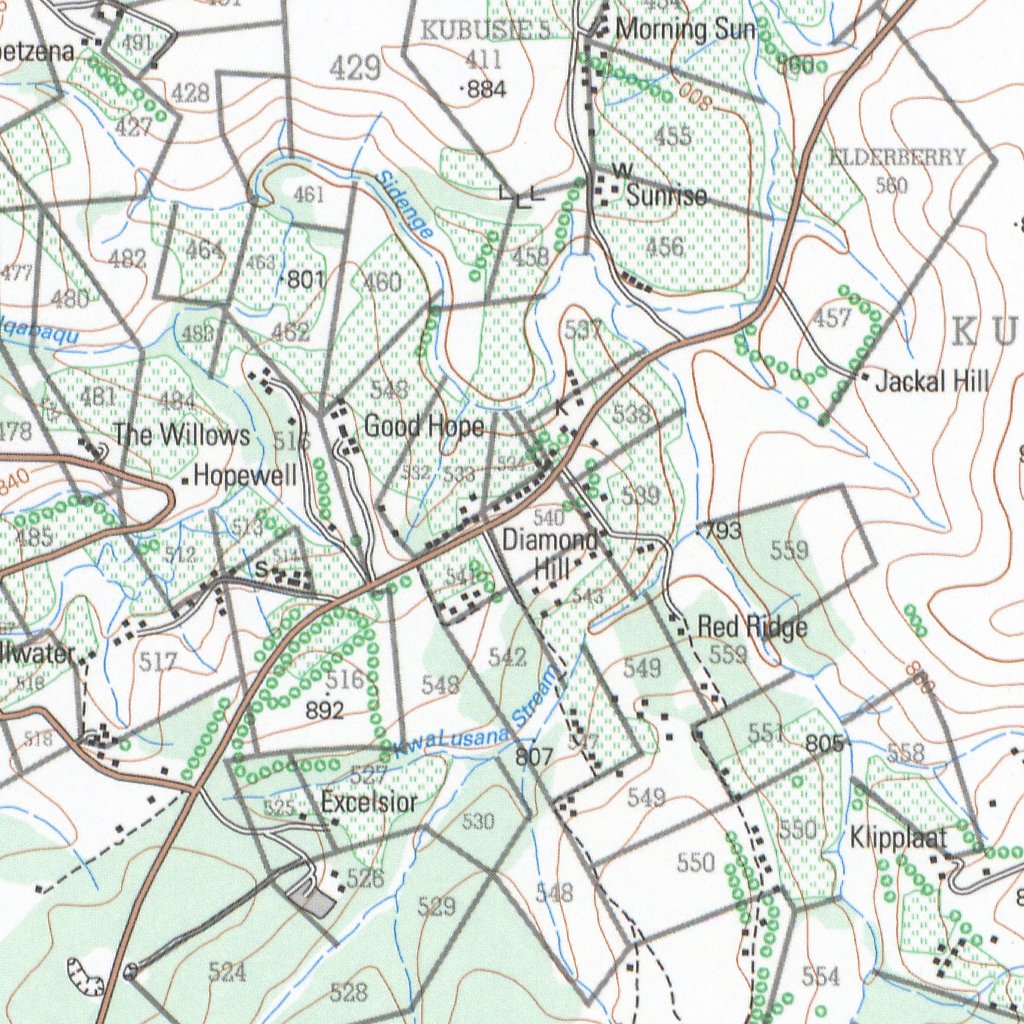 3227CB STUTTERHEIM Map by Chief Directorate: National Geo-spatial ...