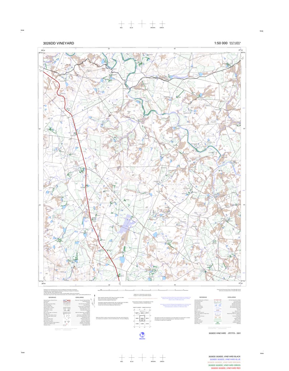3026DD VINEYARD Map by Chief Directorate: National Geo-spatial ...