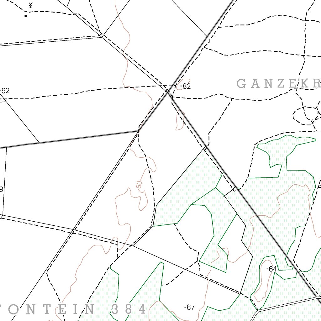 3318AB HOPEFIELD (4th Edition) Map by Chief Directorate: National Geo ...