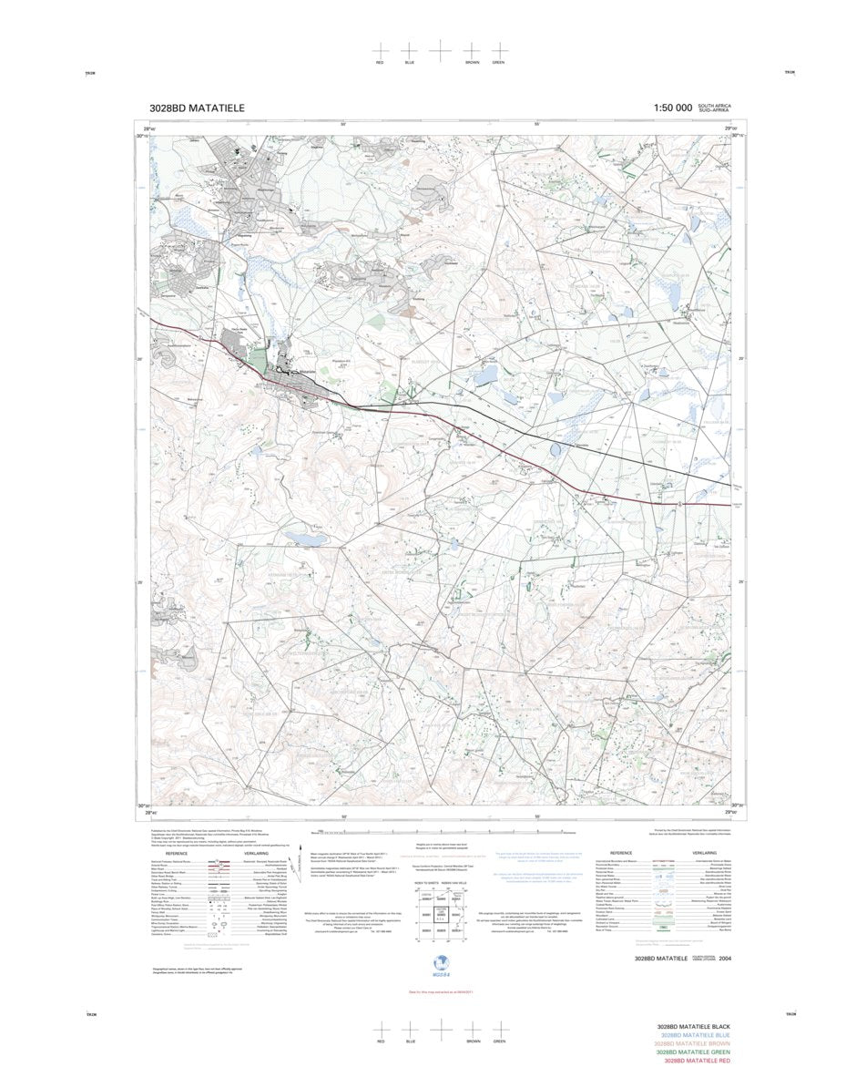 3028BD MATATIELE Map by Chief Directorate: National Geo-spatial ...