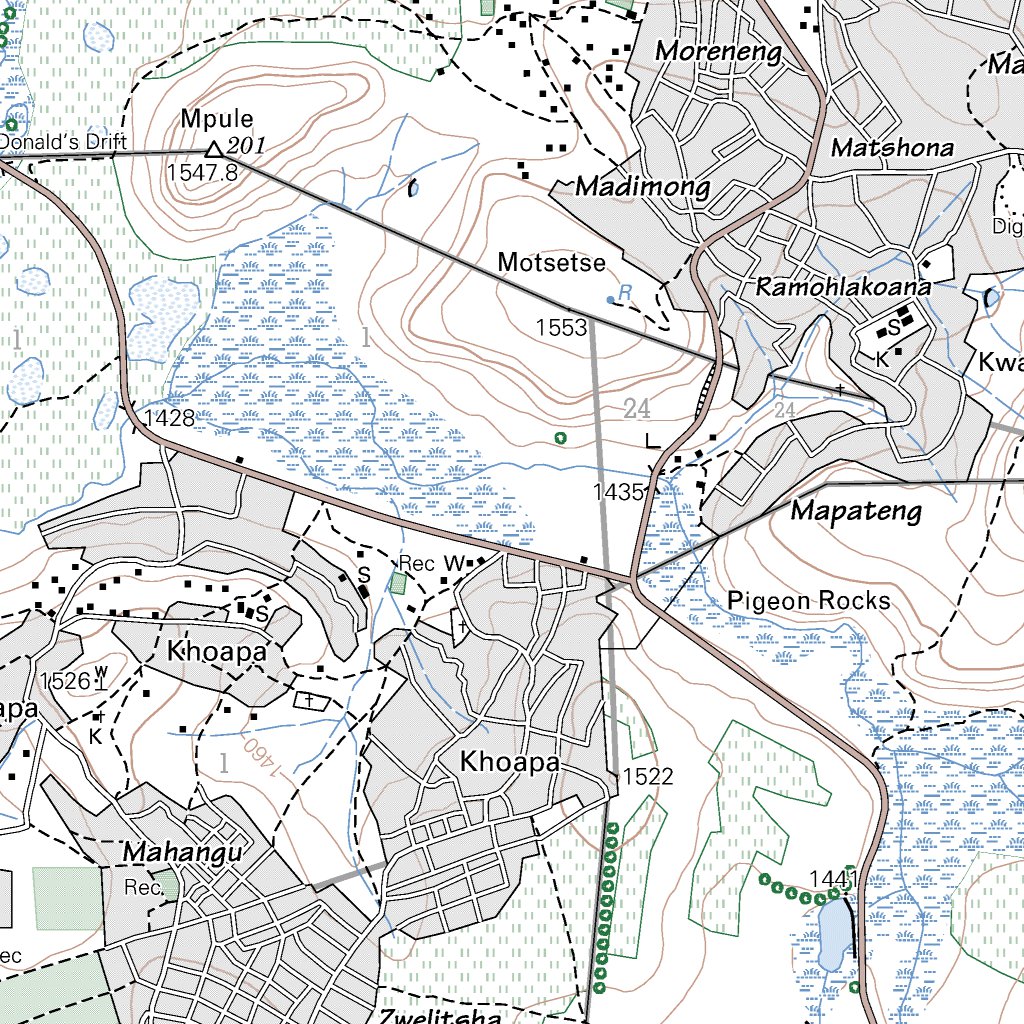 3028BD MATATIELE Map by Chief Directorate: National Geo-spatial ...