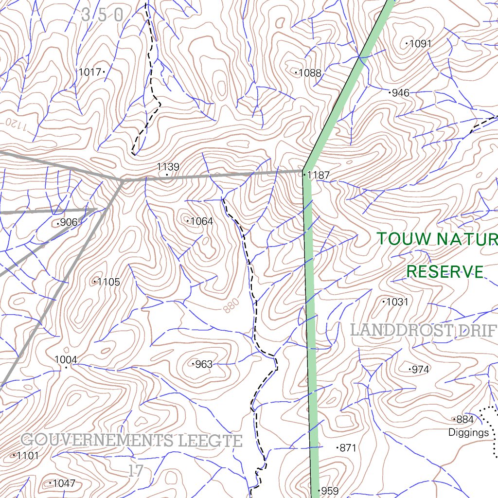 3319BD MATROOSBERG (3rd Edition) Map by Chief Directorate: National Geo ...