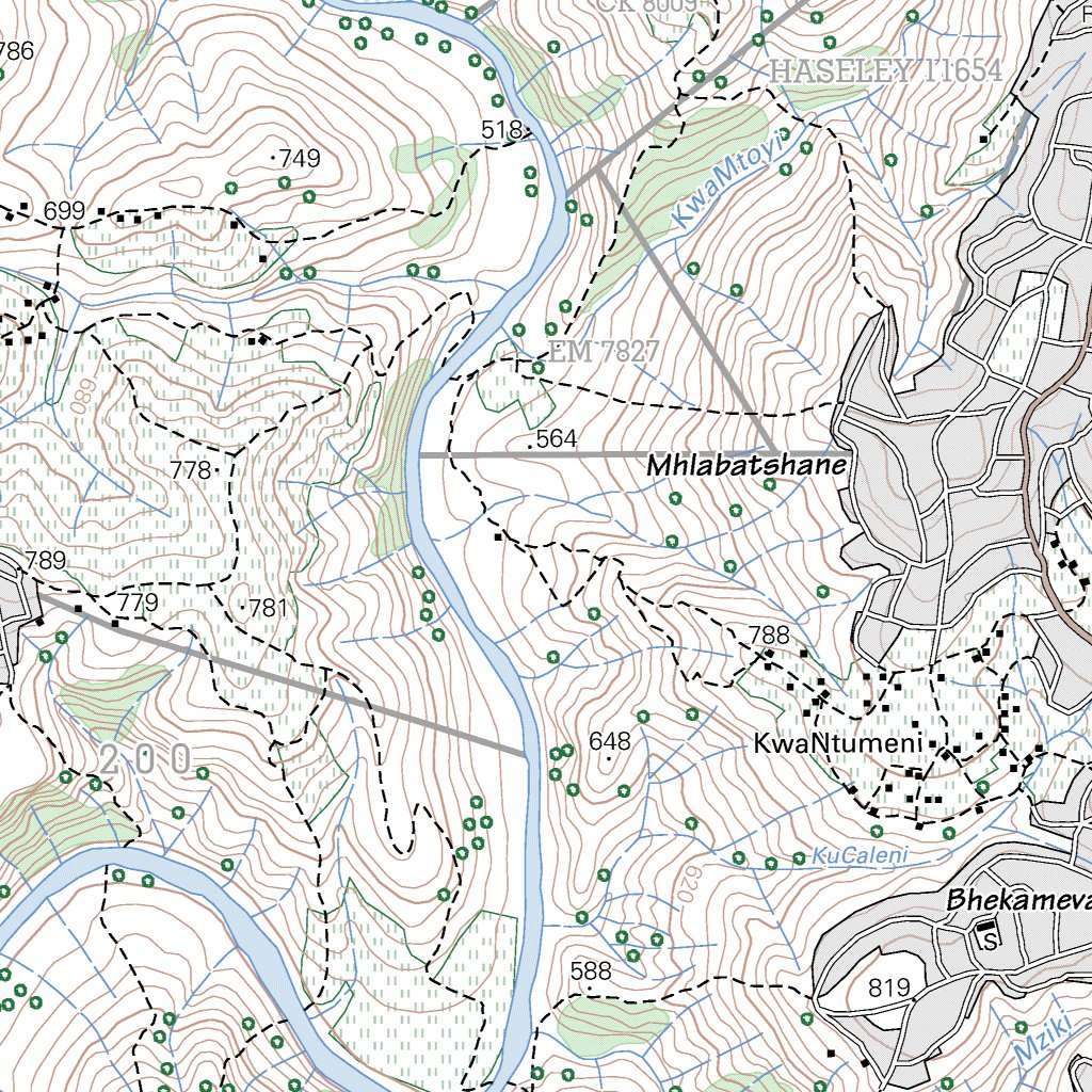 3030AC UMZUMBE Map by Chief Directorate: National Geo-spatial ...