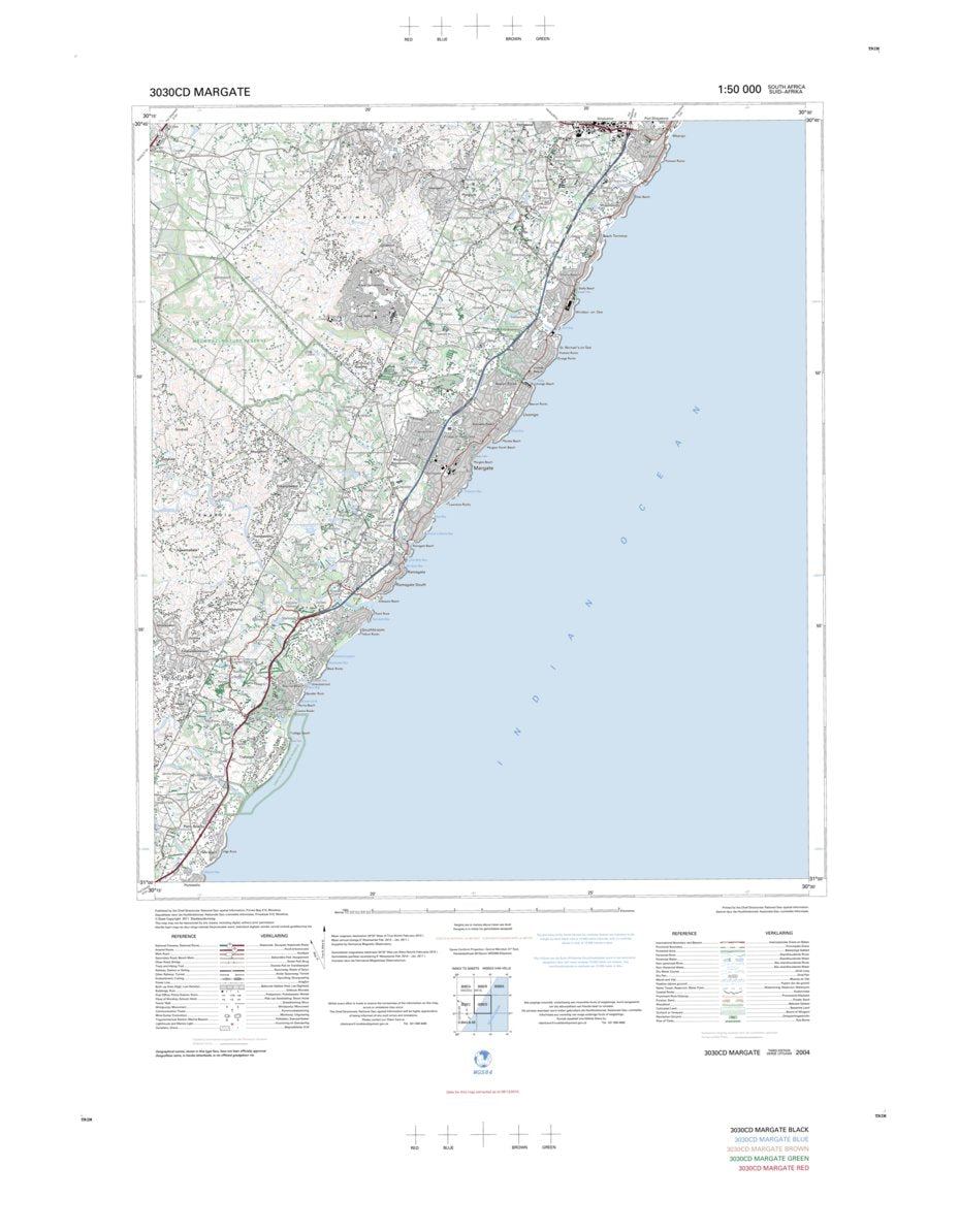 3030CD MARGATE Map by Chief Directorate: National Geo-spatial ...