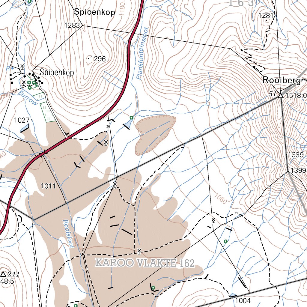 3225BB LAKE ARTHUR Map by Chief Directorate: National Geo-spatial ...