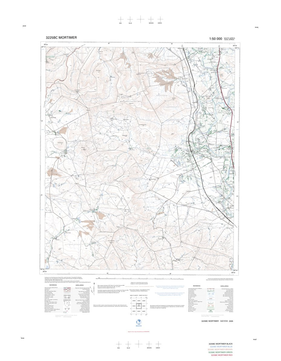 3225BC MORTIMER Map by Chief Directorate: National Geo-spatial ...