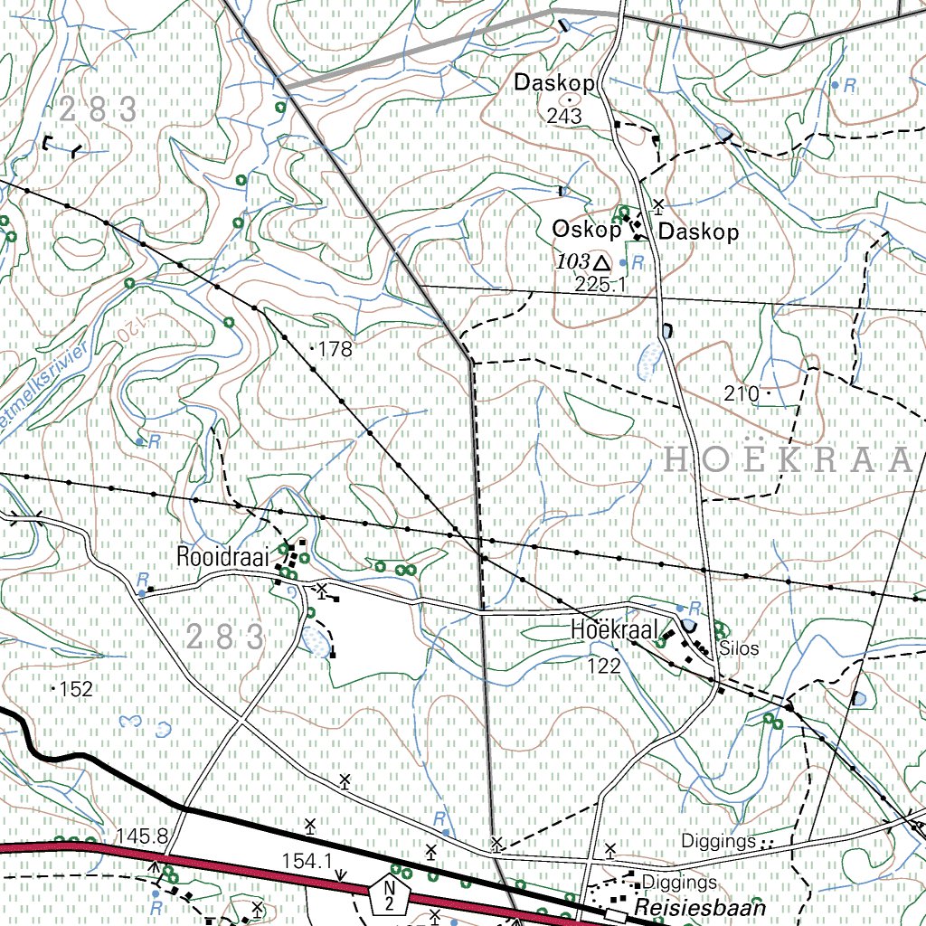 3421AB RIVERSDALE Map by Chief Directorate: National Geo-spatial Information | Avenza Maps