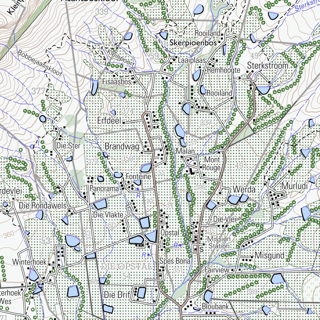 3319AA GROOT-WINTERHOEK Map by Chief Directorate: National Geo-spatial ...