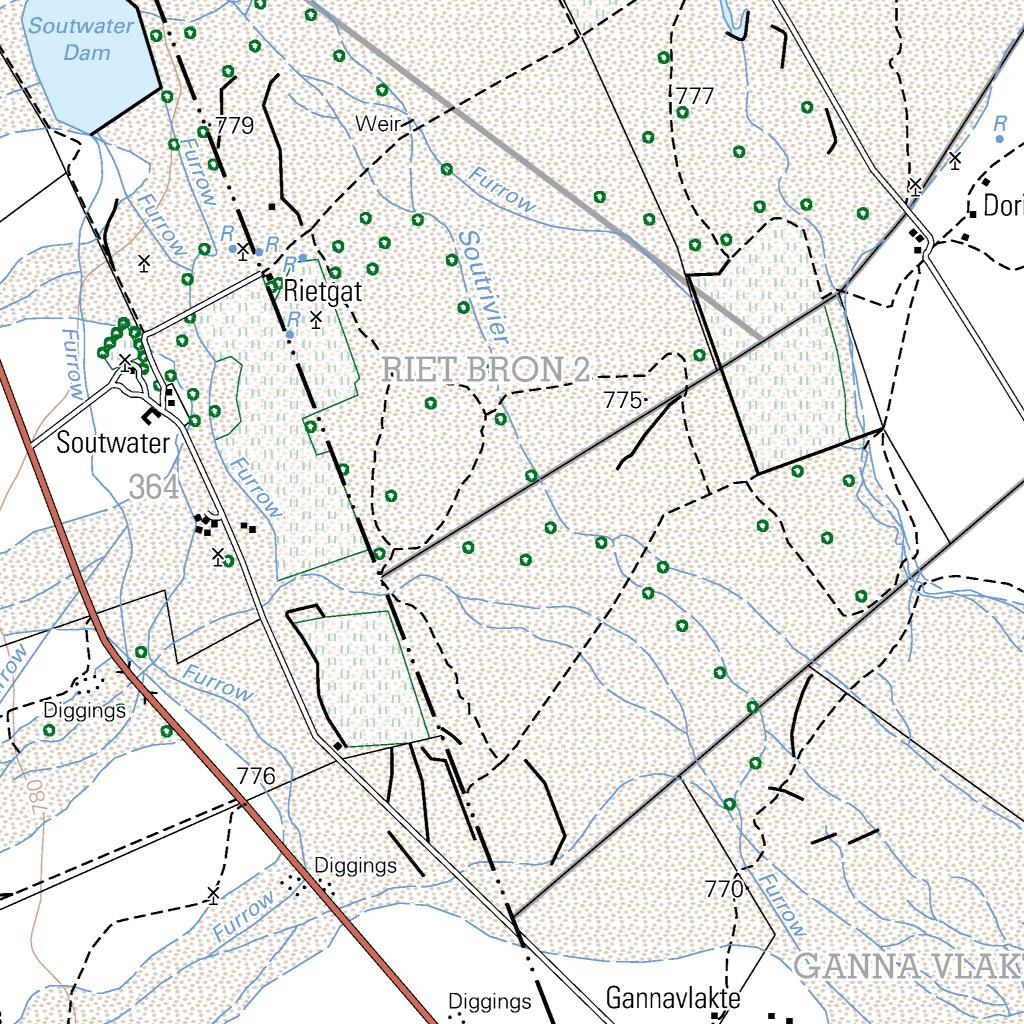 3223CC RIETBRON Map by Chief Directorate: National Geo-spatial ...