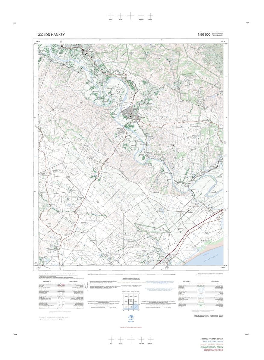 3324DD HANKEY Map by Chief Directorate: National Geo-spatial ...