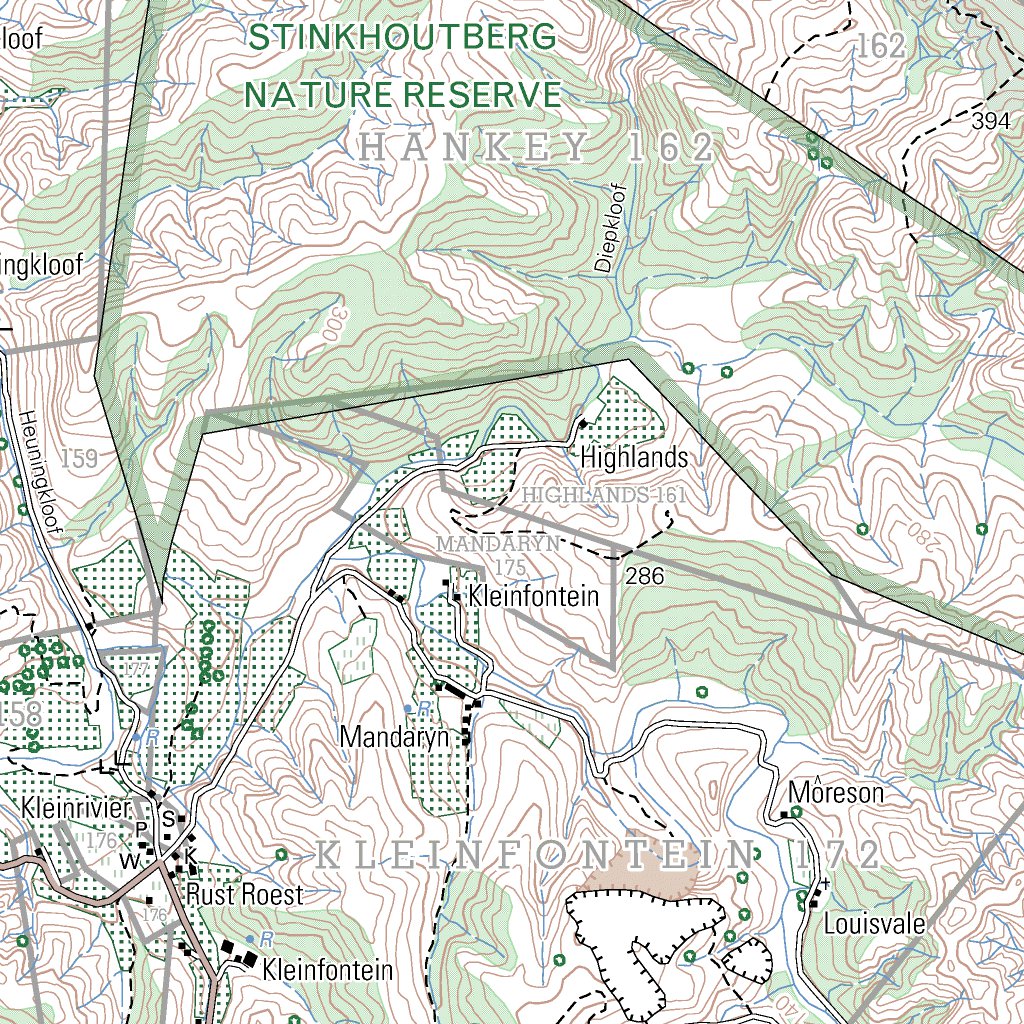 3324DD HANKEY Map by Chief Directorate: National Geo-spatial ...