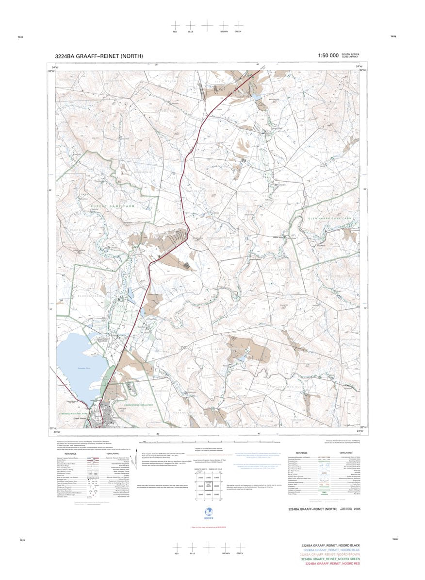 3224BA GRAAFF-REINET (NORTH) Map by Chief Directorate: National Geo ...