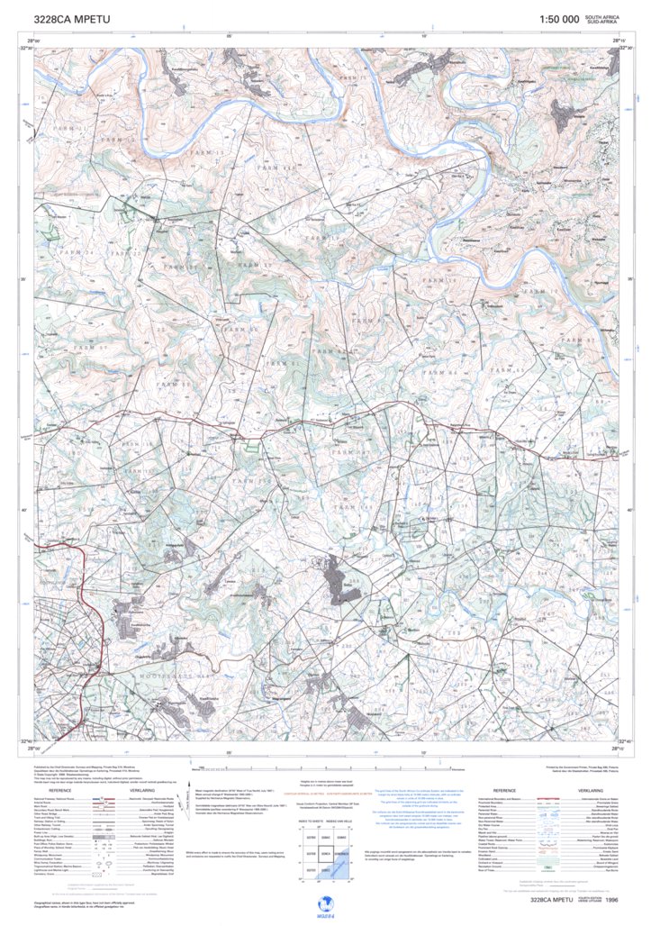 3228CA MPETU Map by Chief Directorate: National Geo-spatial Information ...