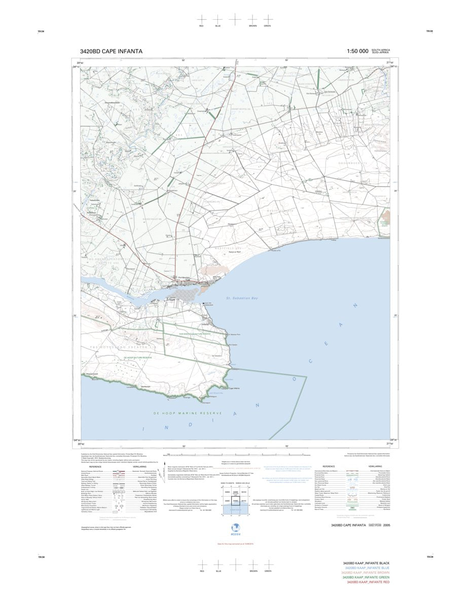 3420BD CAPE INFANTA Map by Chief Directorate: National Geo-spatial ...