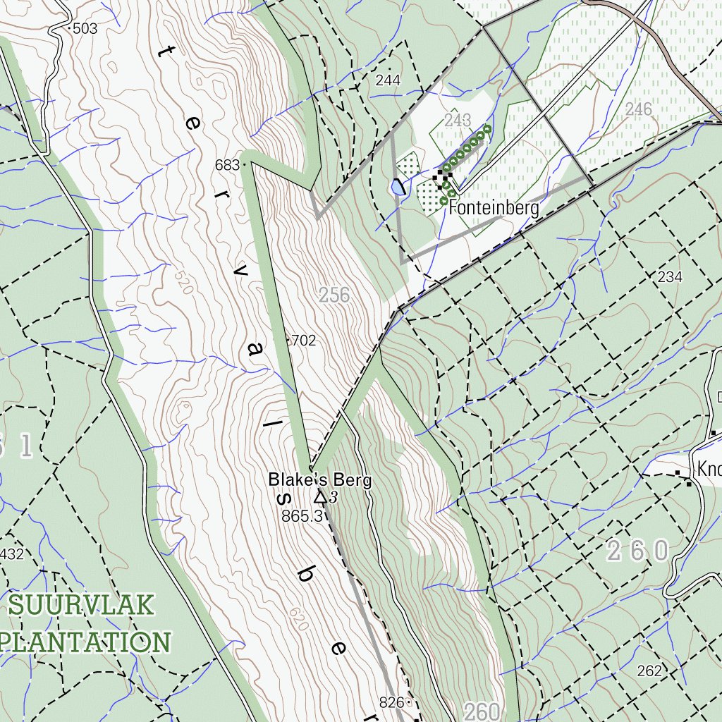 3319AC TULBAGH (3rd Edition) Map by Chief Directorate: National Geo ...