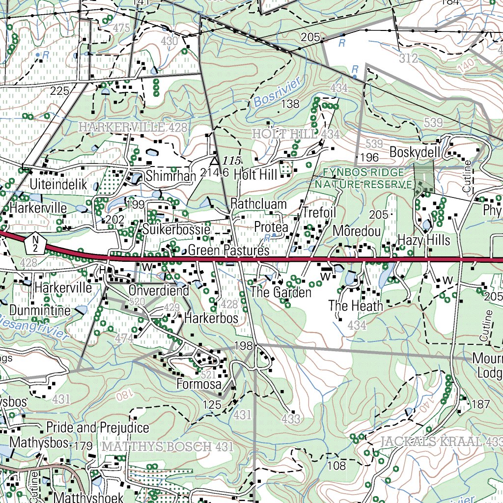 3423AB PLETTENBERG BAY Map by Chief Directorate: National Geo-spatial ...