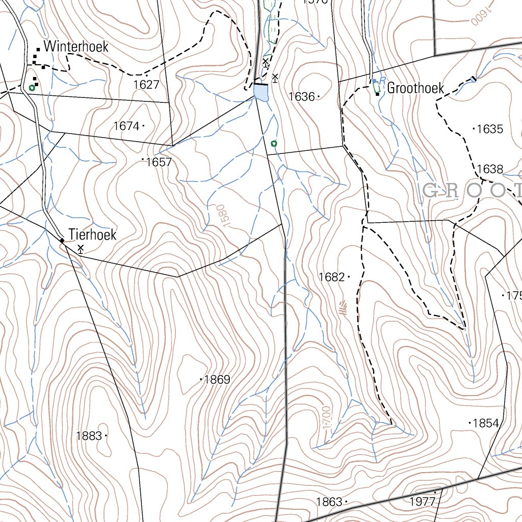 3225AA KAREEFONTEIN Map by Chief Directorate: National Geo-spatial ...