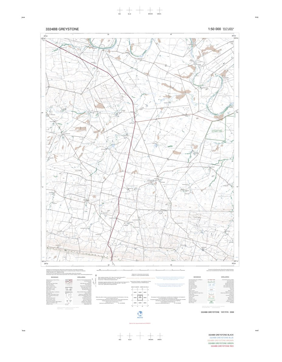 3324BB GREYSTONE Map by Chief Directorate: National Geo-spatial ...