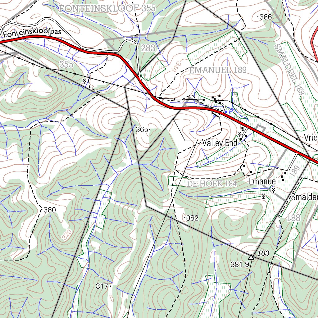 3326CA SPRINGMOUNT (3rd Edition) Map by Chief Directorate: National Geo ...