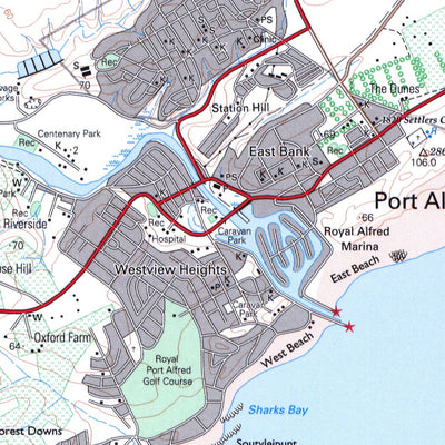 3326DB PORT ALFRED Map by Chief Directorate: National Geo-spatial ...