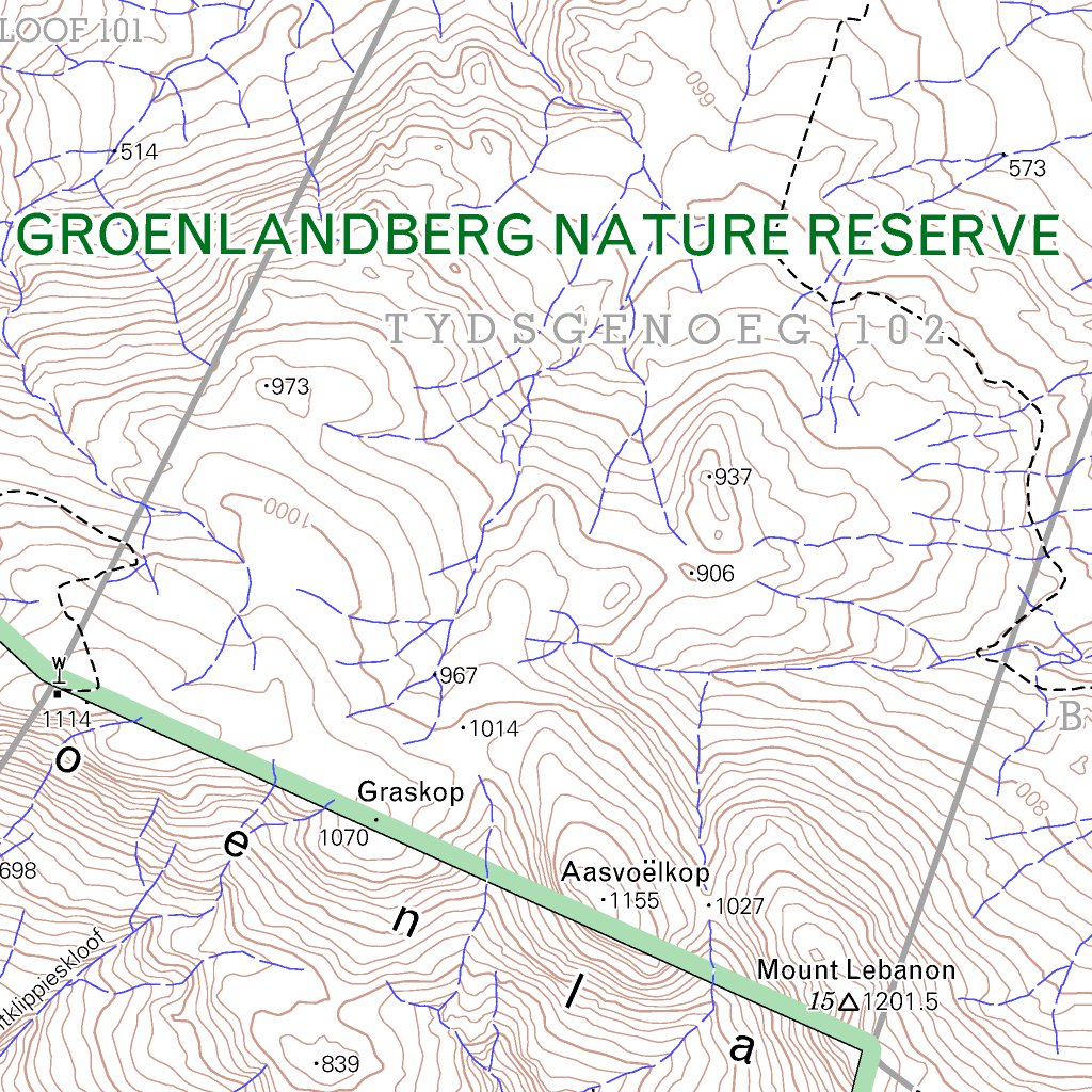 3419AA GRABOUW (3rd Edition) Map by Chief Directorate: National Geo ...