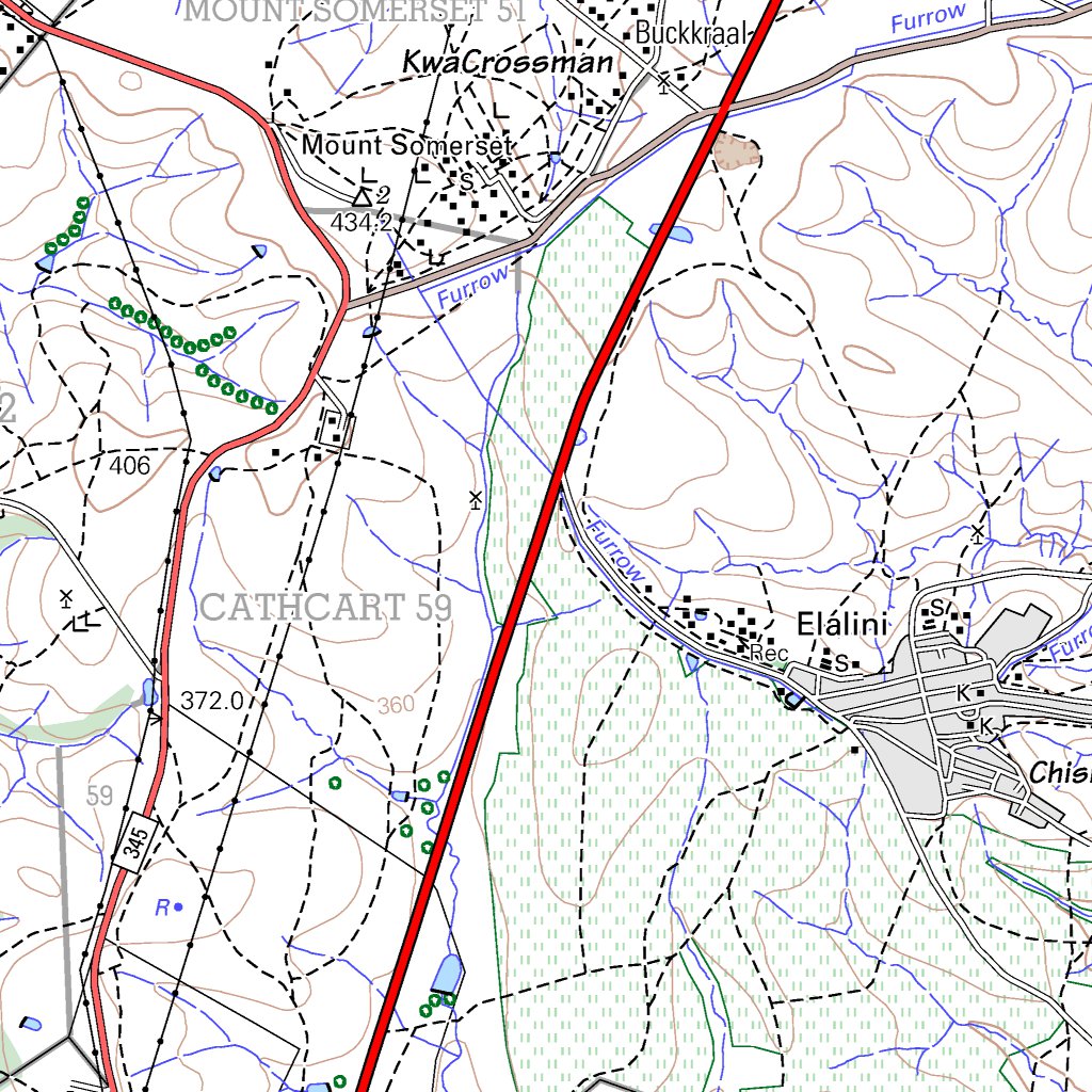 3327AA PEDDIE (3rd Edition) Map by Chief Directorate: National Geo ...