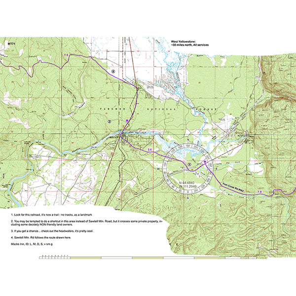 CDT Montana Sec 12 - Macks Inn Cutoff Map by Jonathan Ley | Avenza Maps