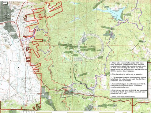 CDT Montana 36 Map by Jonathan Ley | Avenza Maps