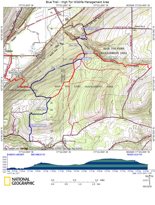 Hi Tor Wildlife Area Blue Trail Map by MobiTech | Avenza Maps