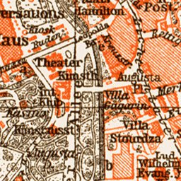 Baden (Baden-Baden) city Map, 1909 by Waldin | Avenza Maps