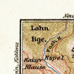Bad Ems town plan, 1927 Map by Waldin | Avenza Maps