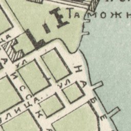 Batum (Батумъ, ბათუმი, Batumi) town plan, 1914 Map by Waldin | Avenza Maps