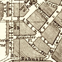 Düsseldorf city Map, 1887 by Waldin | Avenza Maps