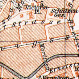 Elberfeld (now part of Wuppertal) city Map, 1906 by Waldin | Avenza Maps