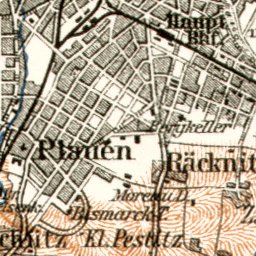 Dresden environs Map, 1911 by Waldin | Avenza Maps
