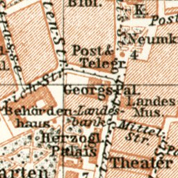 Dessau city Map, 1911 by Waldin | Avenza Maps