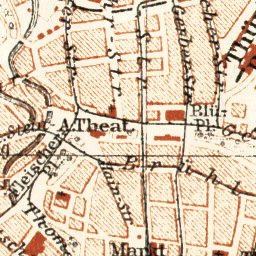 Leipzig city Map, 1906 by Waldin | Avenza Maps