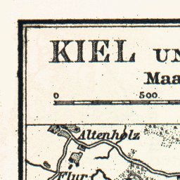Kiel environs Map, 1887 by Waldin | Avenza Maps